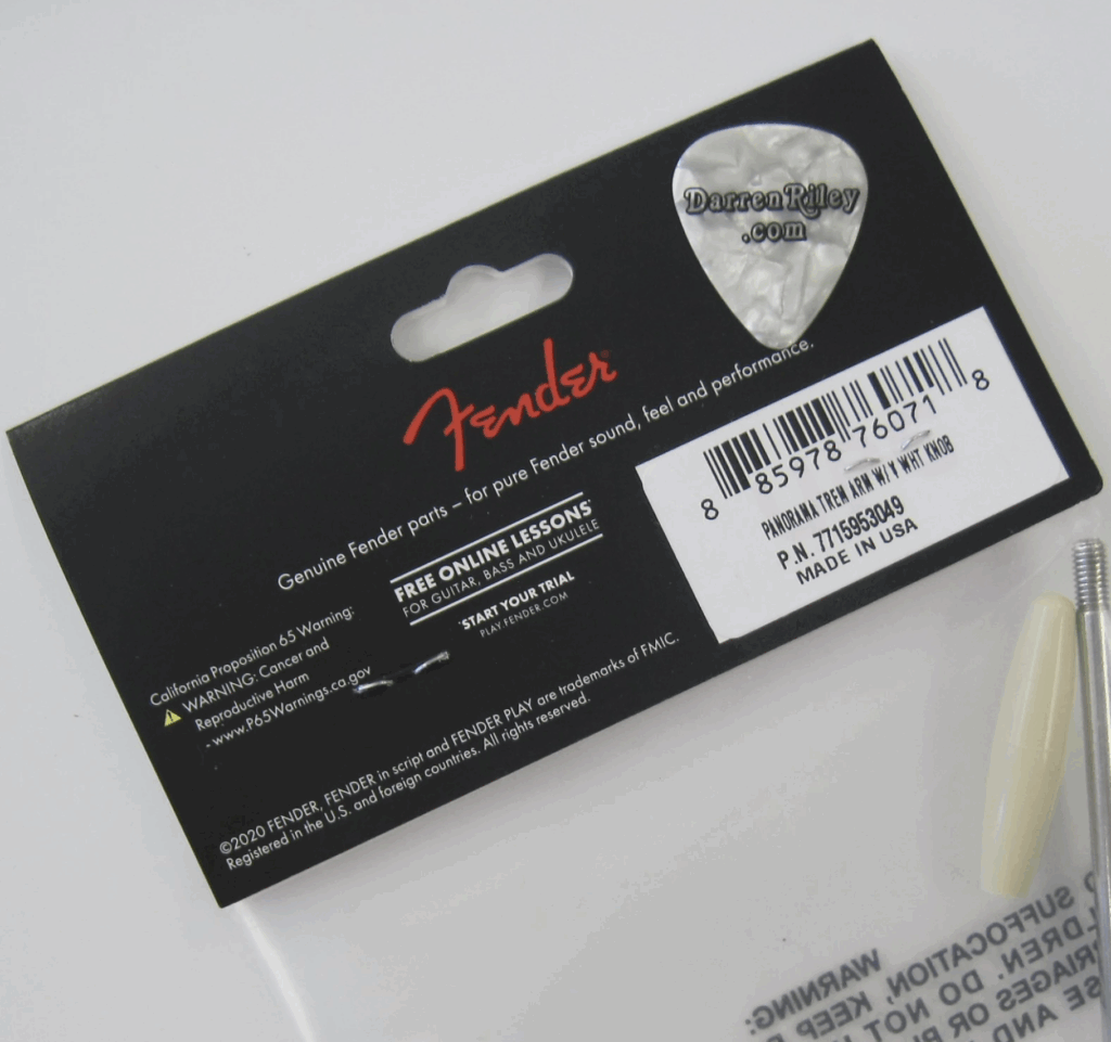 Fender American Pro II Jazzmaster Panorama Tremolo Arm with Tip ...